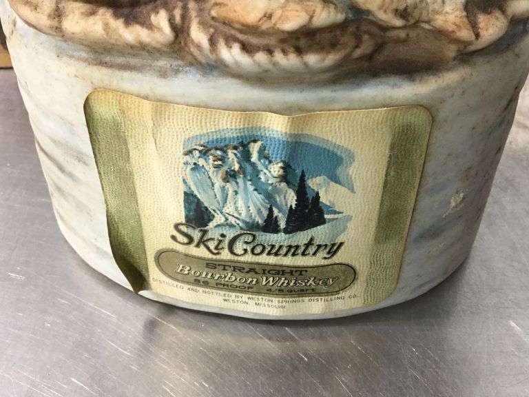 Limited Edition Ski Country Raccoon Decanter - Sherwood Auctions