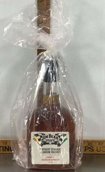 Jim Beam Kentucky Straight Bourbon Whiskey 2001 Indianapolis Bottle ...