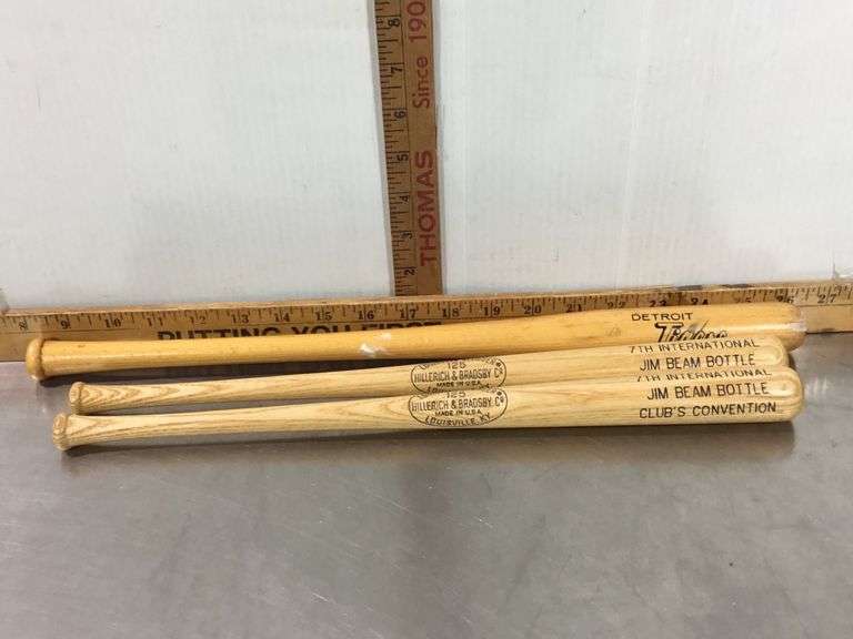 2 7th Annual Jim Beam Bottle Club’s Convention Mini Bats and Detroit ...