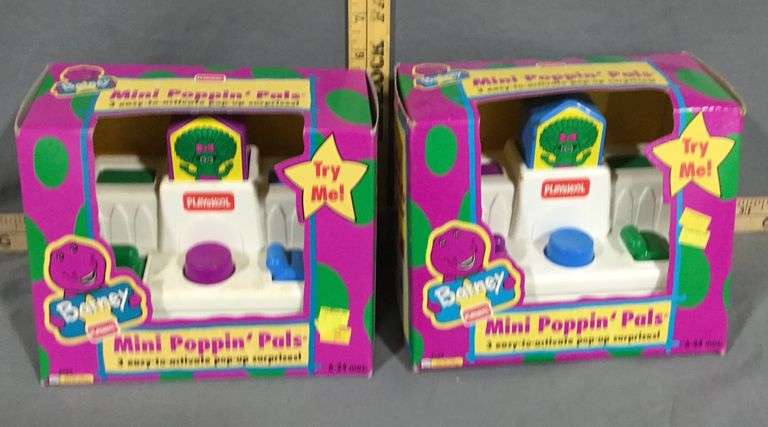 Playskool Barney Mini Poppin’ Pals - Sherwood Auctions