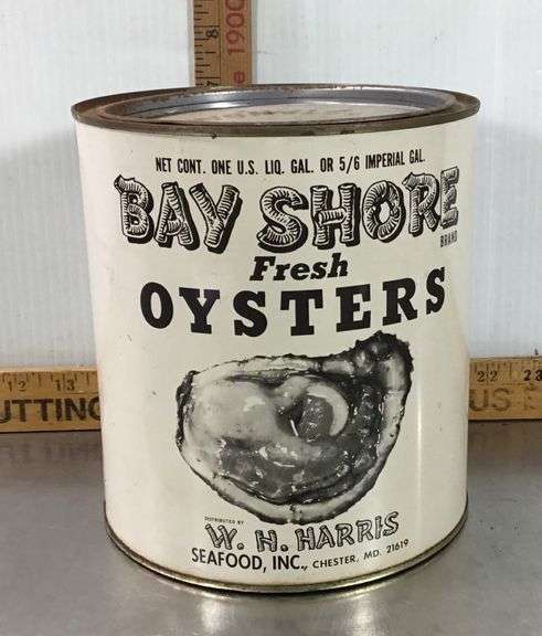 Bay Shore Fresh Oyster Can - Sherwood Auctions