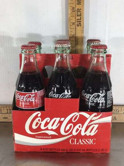 Vintage Full Glass Coca Cola Bottles - Sherwood Auctions