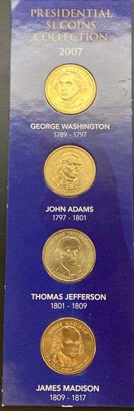 Presidential $1 Coins Collection 2007 - Sherwood Auctions