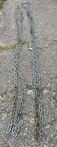 QTY 2 - 15 ' Log Chains (No Hooks) - Sherwood Auctions