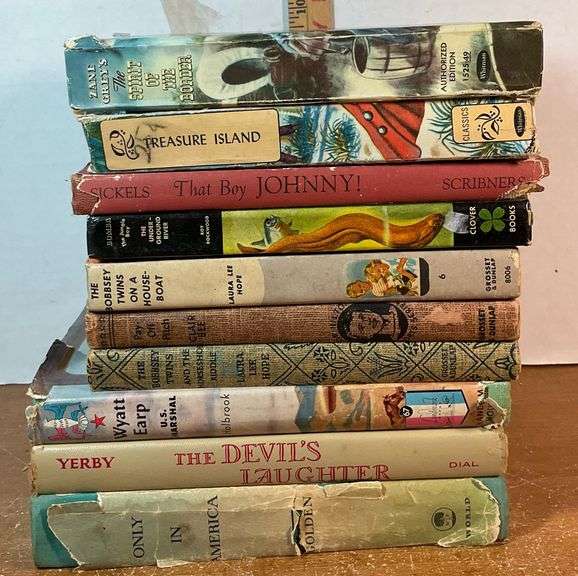 1950’s Books, Wyatt Earp, Zane Grey, Bobbsey Twins & More - Sherwood ...