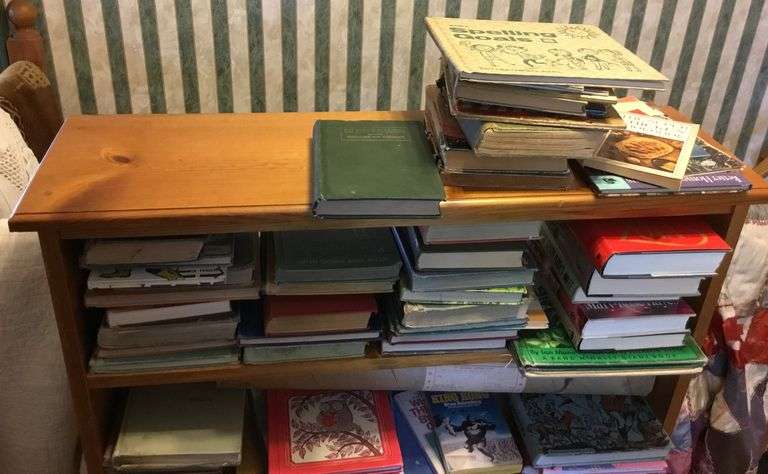 Bookshelf 48"x34"x10" and Assorted Books - Sherwood Auctions