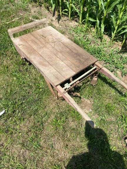 Antique Hand Cart With Scale - Sherwood Auctions