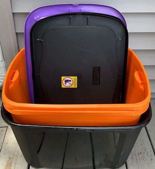 3 Clean Totes (18 Gallon) with Lids - Sherwood Auctions