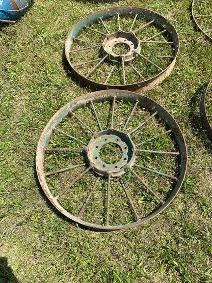 Antique 36” Tractor Wheels (2) - Sherwood Auctions