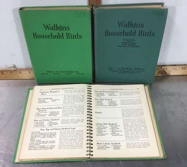 Vintage Watkins Household Books - Sherwood Auctions