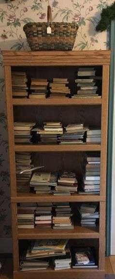 Assorted Books and Bookshelf 71''x30''x12'' - Sherwood Auctions