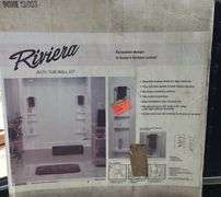 Riviera Bone Gloss Bathtub Wall Kit - Sherwood Auctions