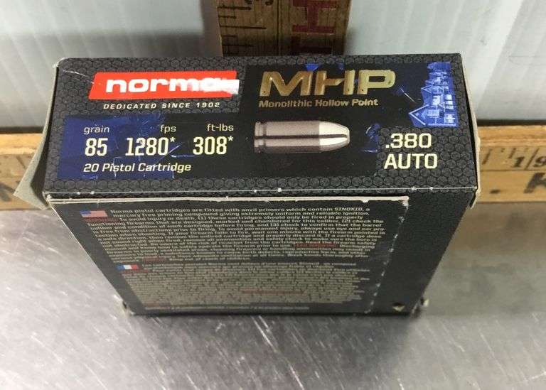 Norma .380 Auto MHP Bullets - Sherwood Auctions