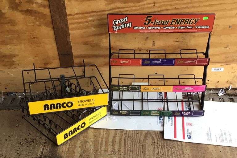 5-Hour Energy and Barco Wire Racks - Sherwood Auctions