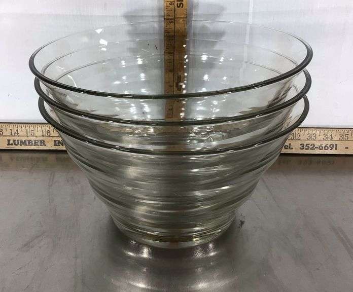 Large Glass Bowls - Sherwood Auctions