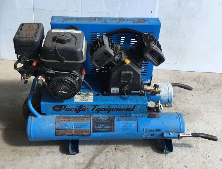 Pacific Equipment 8-Gallon Compressor (Has Compression) - Sherwood Auctions