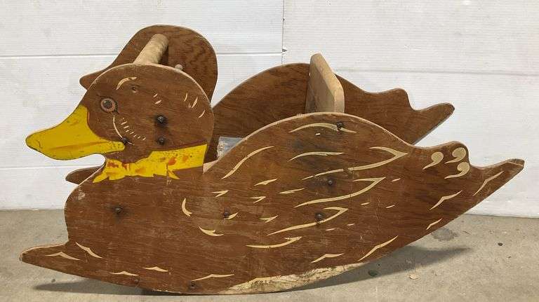 Vintage Wooden Child’s Duck Rocker (36” long & 12” wide) - Sherwood ...