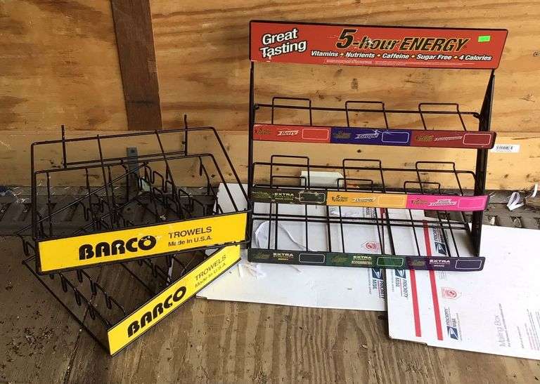 5-Hour Energy and Barco Wire Racks - Sherwood Auctions