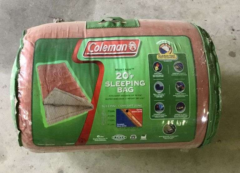 Coleman 20 Degree Sleeping Bag - Sherwood Auctions