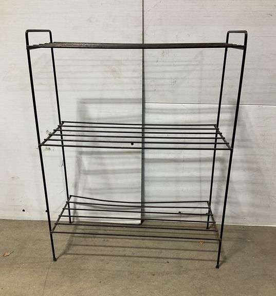 Wire Book Shelf (20” x 9” & 27” tall) - Sherwood Auctions