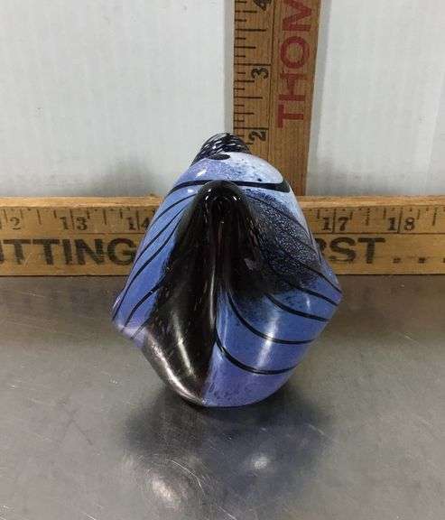 Signed Swirl Paperweight - Sherwood Auctions