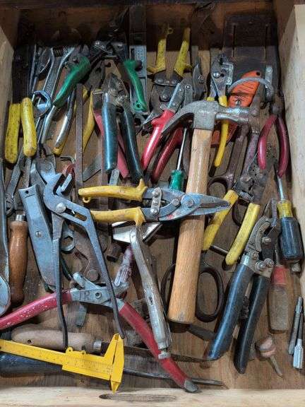Hammer, Tin Snips, Pliers + More Tools - Sherwood Auctions