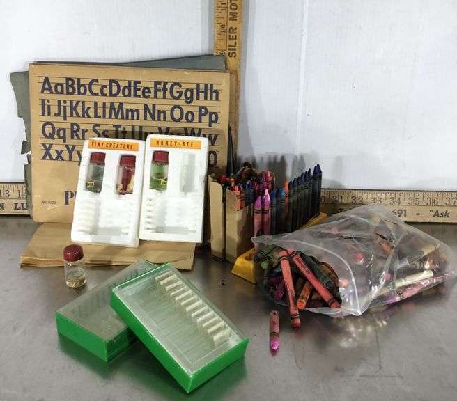 Vintage Crayons, Microscope Slides and More - Sherwood Auctions