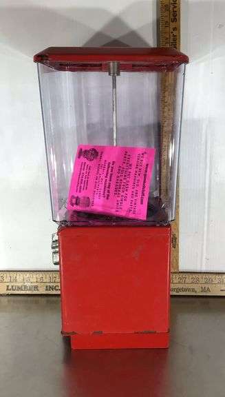 Retro Gumball Quarter Machine with Key - Sherwood Auctions