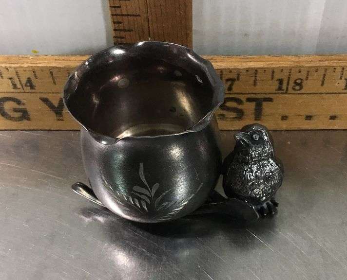 Warren Silver Plate Company Cup With Bird Quadruple Plate - Sherwood ...