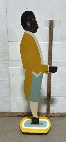 Wooden Butler Statue - Sherwood Auctions