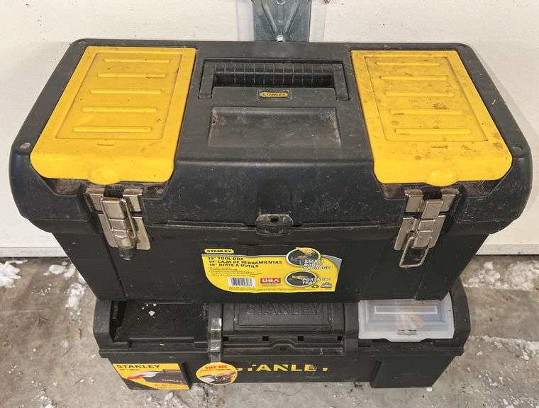 Two 19" Stanley Tool Boxes - Sherwood Auctions