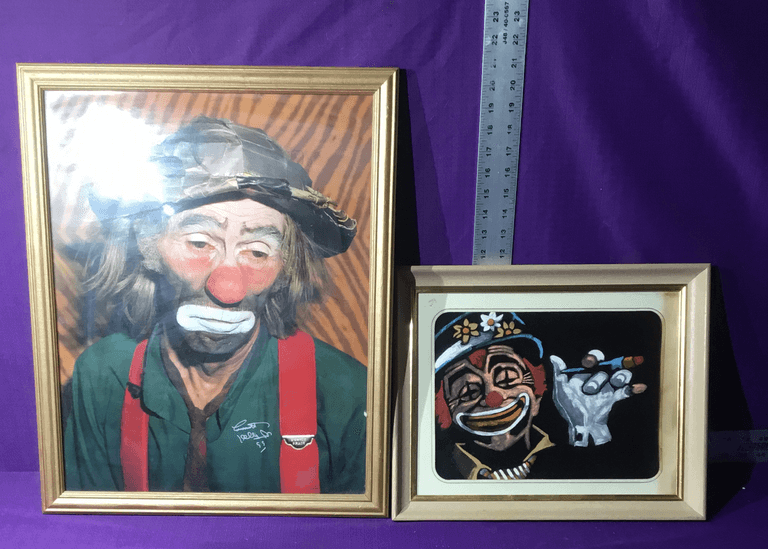 Emmet Kelly Signed Print & Clown Decor - Sherwood Auctions