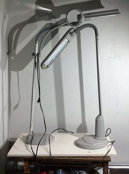 Pair of Ott-Lite Adjustable Craft Lights - Sherwood Auctions