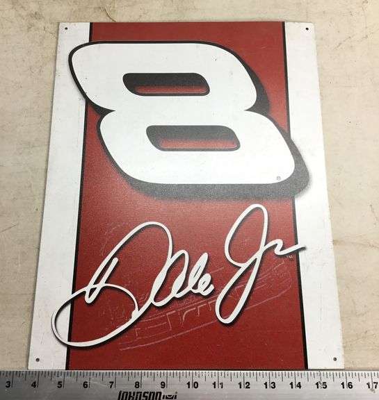 Dale Earnhardt Jr. Tin Sign 12.5”x16” - Sherwood Auctions