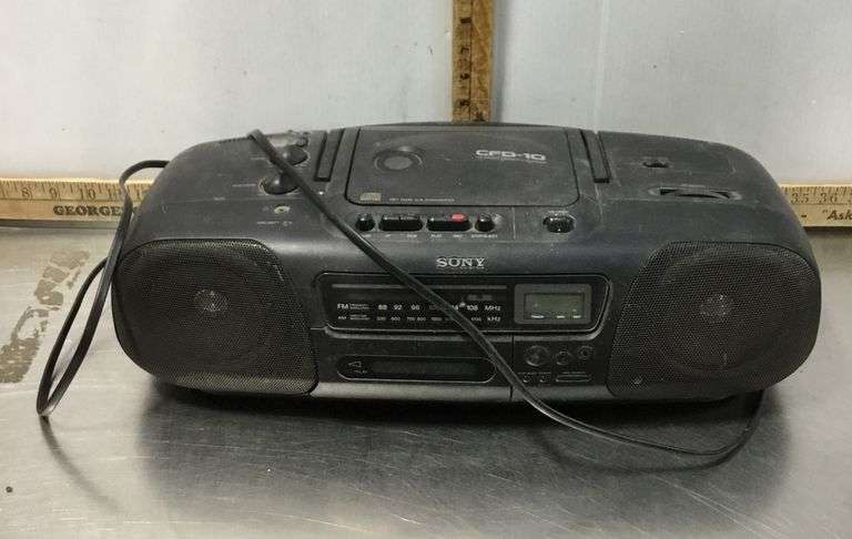 Sony CD Radio Cassett-Corder (condition unknown) - Sherwood Auctions