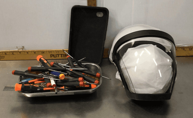 Magnetic Tray With Small Screwdrivers,Allen Wrenches & More, I-Pad ...