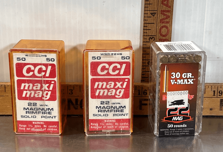 CCI Maxi Mag .22 Solid Point Qty-80, Unopened Hornady .22 Mag Shells ...