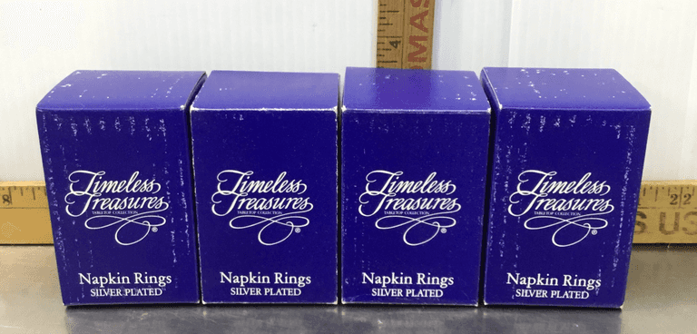 Timeless Treasures Silver Plated Napkin Rings - Sherwood Auctions