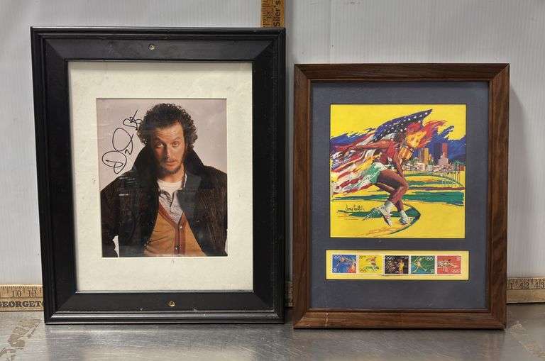 Signed Daniel Stern Photo & Jony Carter Olympic Picture & Stamps ...