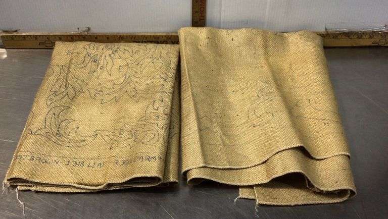 Burlap Rug Patterns - Sherwood Auctions