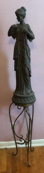 65” Metal Stand & Statue - Sherwood Auctions