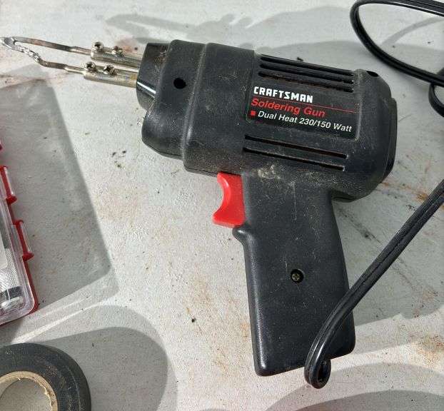 Craftman Soldering Gun, Husky Air Accessory Kit & 23 Piece Precision Driver Bit Set - Sherwood ...