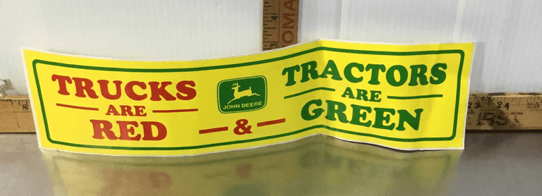 6 John Deere Garden Flags and Bumper Sticker - Sherwood Auctions