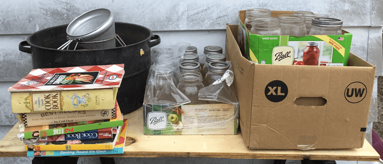 Assorted Canning Jars, Cook Books and Stock Pots - Sherwood Auctions