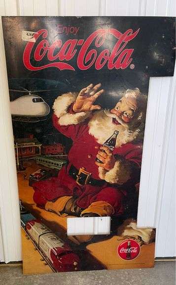 Coca-Cola Santa Vending Machine 75”x39” Plexiglass Front - Sherwood ...
