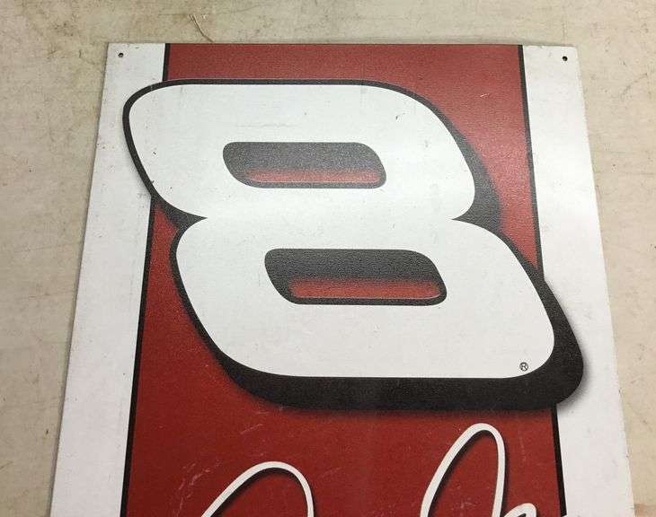 Dale Earnhardt Jr. Tin Sign 12.5”x16” - Sherwood Auctions