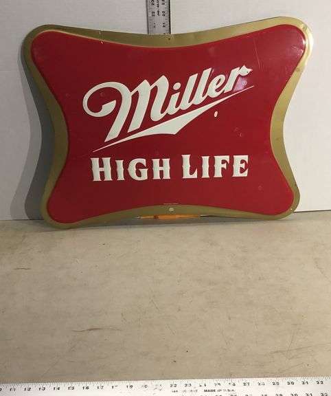 Miller High Life Metal Sign 28”x21” - Sherwood Auctions