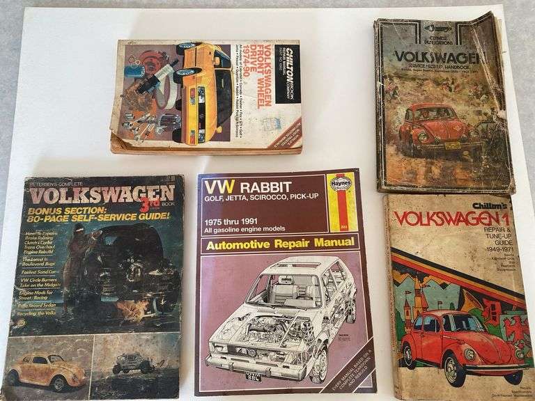 Volkswagen Auto Repair Books - Sherwood Auctions