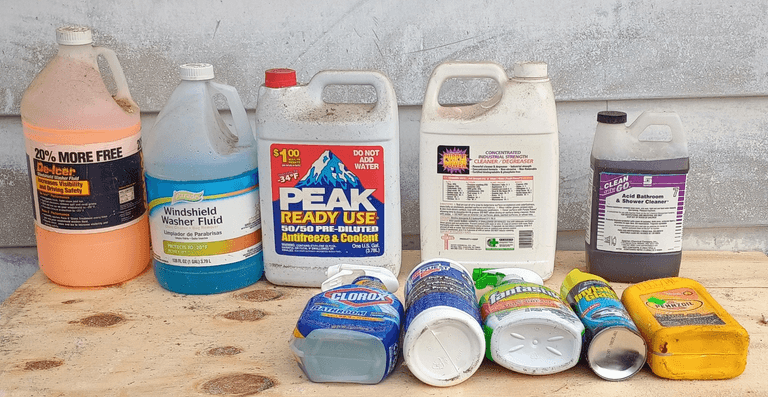 Assorted Cleaning and Automotive Chemicals and Fluids - Sherwood Auctions