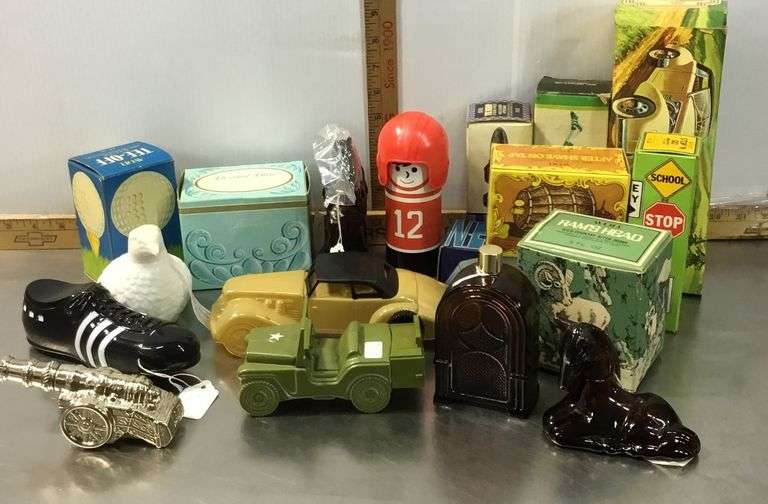 Box Of AVON Aftershave & Perfume Bottles, AVON Boxes (some full, some ...